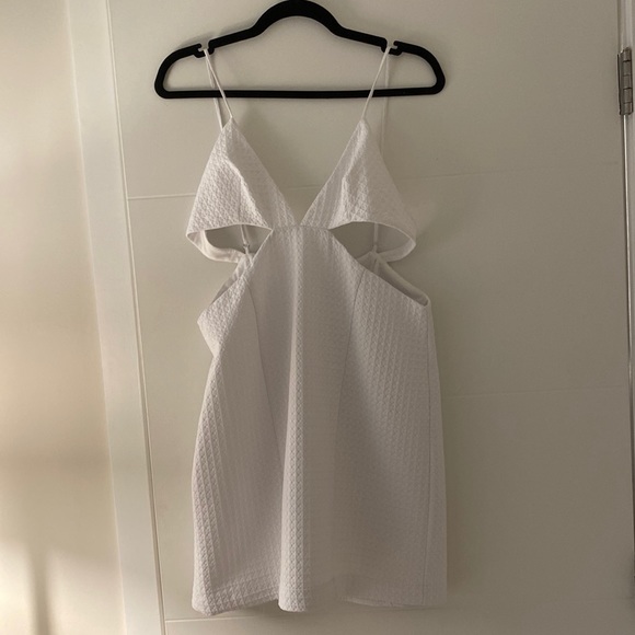 Zara | Dresses | Zara White Cut Out Dress | Poshmark